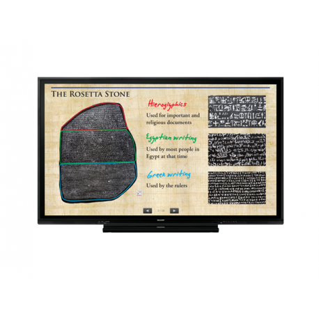 Monitor SHARP PN-C751H Touch 75" 4K 20 Puntos, 3 años de garantía