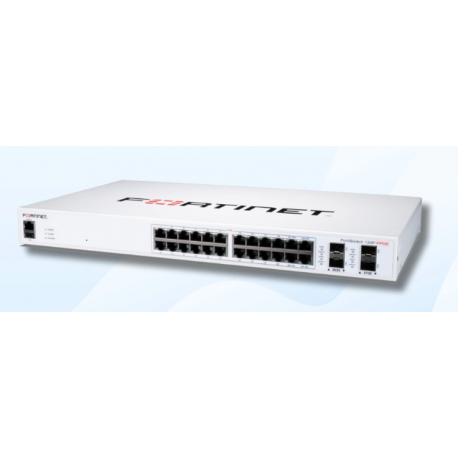 Switch Fortinet 124F-FPOE, 24 Puertos PoE 10/100/1000Mbps + 4...
