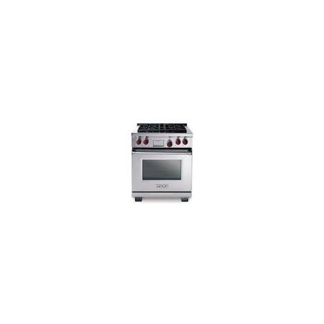 Estufa Dual Wolf DF30 30" Gas 4 Quemadores 15000/9000Btu USD